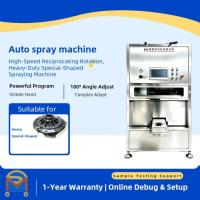 China Industrial Automatic Spray Painting Machine with 360-degree Rotating Spray Coating and Dual-Group 4-Spray-Gun System for 0.2mm Precision Positioning for sale