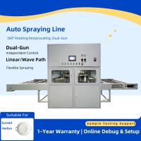 China Ceramic Plates Precision Automatic Spray Coating Equipment for Glaze Paint Finishing for sale