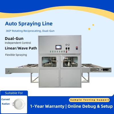 China Ceramic Plates Precision Automatic Spray Coating Equipment for Glaze Paint Finishing for sale