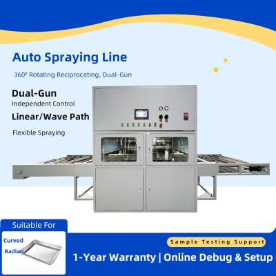 China Stainless Steel Square Trays Precision Automatic Spray Painting Machine for Uniform Gloss Coating for sale