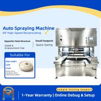 China Ceramic Cup Lids Precision Automatic Spray Coating Equipment for Uniform Gloss Surface Finishing for sale