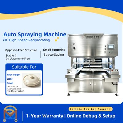 China Ceramic Cup Lids Precision Automatic Spray Coating Equipment for Uniform Gloss Surface Finishing for sale