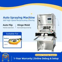 China 200X7B Seven-Axis Dual Gun Automatic Spray Painting Machine for Industrial Caster Wheel Coating for sale
