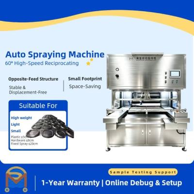 China Automatic Spray Coating Equipment for Circular Plastic Ring Surface Painting Production Line for sale