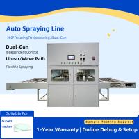 China Flat Glass Panels Automatic Spray Coating Equipment for Surface Painting Production Line for sale