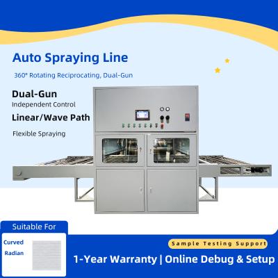 China PU Wallpaper Automatic Continuous Roller Spray Coating Machine for Surface Painting for sale