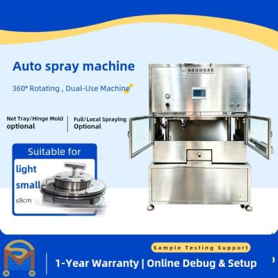 China 500X7A Automatic Hardware Spray Machine Seven Axis 360 Degree Rotary Reciprocating Paint Coating for Hinge Molds for sale