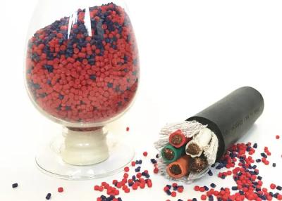 China Flame Retardant Black PVC Compound Granules 1.5g/cm³ Density for Wire Cable Insulation Material for sale