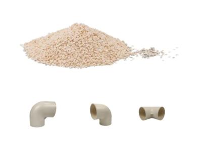 China Virgin CPVC Compound Granules for Pipes Fittings Cable Wire Chlorine Content 65% Density 1.5 g/cm3 for sale