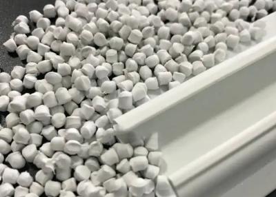 China White PVC Compound Granules High Impact Strength 7KJ/m2 for Injection Molding 25kg Bag for sale