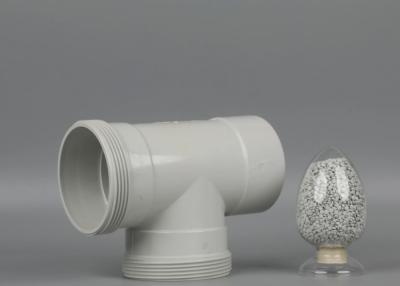 China PVC Compound Granules White Hard Rigid UPVC Raw Material for Pipe Fittings 25kg Bags for sale