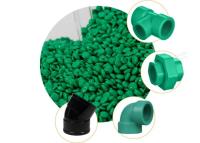 China White Rigid PVC Compound Granules for Injection Pipe Fittings 50-90 Shore A for sale
