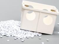 China Rigid UPVC Fitting Compound Granules PVC Pellets for Injection Molding 25kg Bag White for sale