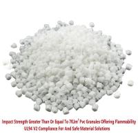 China PVC Compound Granules UL94 V-2 Flammability Impact Strength 7KJ/m2 for Injection Molding for sale