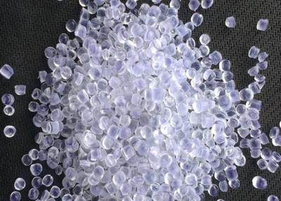 China Compound Virgin PVC Granules Soft Transparent Plastic Raw Material 79 Shore Hardness 73℃ Vicat Temperature for sale