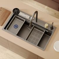 China Customizable Stainless Steel Kitchen Sink with Easy Clean Wash Basin and 12L Capacity for sale