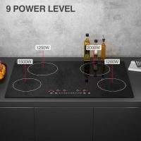 China Smooth Ceramic Cooktop Electric Induction Cooker 2200W for Hot Pot and Radiant Cooking for sale