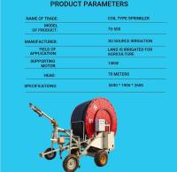 China 11kw Farm Land Irrigation Equipments Sprinkler Spray Hose Reel Irrigation Machine for sale