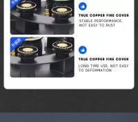 China Single Burner Gas Cooker with Stainless Steel Construction and Tempered Glass Surface for sale