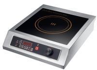 China 220V Square Commercial Induction Cooker 2000w with Piezoelectric Ceramic Ignition for sale