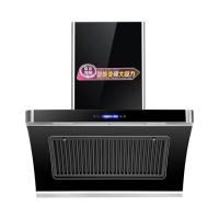 China Black Side Suction Range Hood with 11-14 m3/min Air Exhaust Rate Low Energy Consumption for sale
