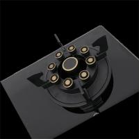China Brass Nozzle Burner Heads and Exquisite Design on 2-Burner Stainless Steel Gas Stove for sale