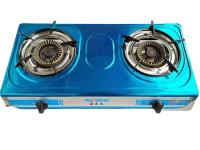 China Home Kitchen Table Gas Stove Iron Burner Gas Cooking Stove 2 Burner with Brass Nozzle for sale