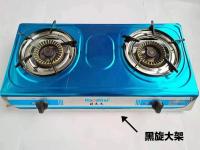China Home Kitchen Table Gas Stove Iron Burner Gas Cooking Stove 2 Burner with Brass Nozzle for sale
