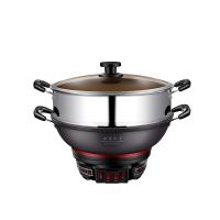 China 2021 Non-Stick Stainless Steel Wok and Pot Set for Commercial Egg Deep Frying Needs for sale
