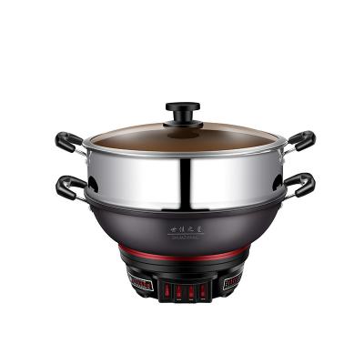 China 2021 Non-Stick Stainless Steel Wok and Pot Set for Commercial Egg Deep Frying Needs for sale