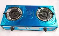 China Home Kitchen Table Gas Stove Iron Burner Gas Cooking Stove 2 Burner with Brass Nozzle for sale
