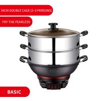 China 2021 Non-Stick Stainless Steel Wok and Pot Set for Commercial Egg Deep Frying Needs for sale