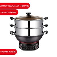 China 2021 Non-Stick Stainless Steel Wok and Pot Set for Commercial Egg Deep Frying Needs for sale