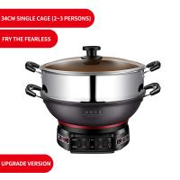 China 2021 Non-Stick Stainless Steel Wok and Pot Set for Commercial Egg Deep Frying Needs for sale