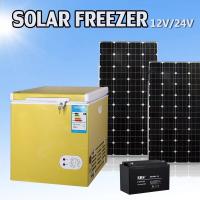 China Energy-Saving Solar Powered Fridge Freezer Refrigerator 450*410*655 Inches Dimensions for sale