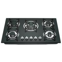China Countertop Kitchen Stove with 5 Burners N.G. or L.P.G Gas Type Commercial Cooker for sale