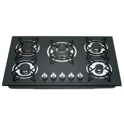 China Countertop Kitchen Stove with 5 Burners N.G. or L.P.G Gas Type Commercial Cooker for sale