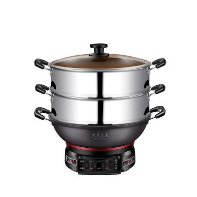 China Intelligent Temperature Control Non-Stick Stainless Steel Fry Pan Set for 2021 Cooking for sale