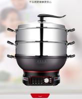 China Intelligent Temperature Control Non-Stick Stainless Steel Fry Pan Set for 2021 Cooking for sale