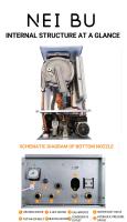 China 330*400*740 size gas heating wall mounted instant tankless gas boiler by professional for sale