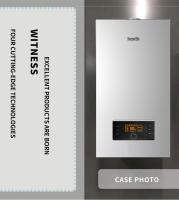 China 330*400*740 size gas heating wall mounted instant tankless gas boiler by professional for sale
