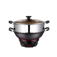 China Non-Stick Coating Electric Hot Pot for Cast Iron Body Material and Auto-Thermostat Control for sale