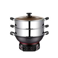 China Non-Stick Coating Electric Hot Pot for Cast Iron Body Material and Auto-Thermostat Control for sale