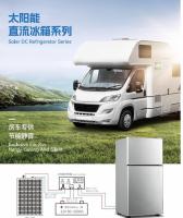 China 425*445*1080 Dimensions Solar Power Upright Twin Home Fridge Freezer Multi-functional for sale