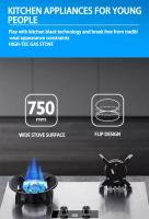 China Tempered Surface Wok Burner Stand Burner Cooker Gas Stove for Restaurant for sale