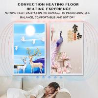 China Bathroom Heater Infrared Carbon Crystal Wall Mounted Picture Electric Yoga Heaters for sale