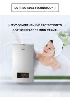 China Household Heating 20KW 24KW Combi Gas Mini Boiler with 2 Heat Exchangers Wall Mounted for sale