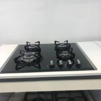 China Built-in 60cm Gas Cooktop with Tempered Glass Surface Material and 4 Burners for sale