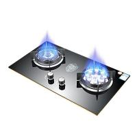 China Modern Design 2 Burner Gas Stove with Electronic Ignition and Tempered Glass Cooktop for sale