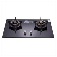 China 2 Burner Gas Cooktop Stove LPG NG Built in Black Tempered Glass Power Source Gas for sale